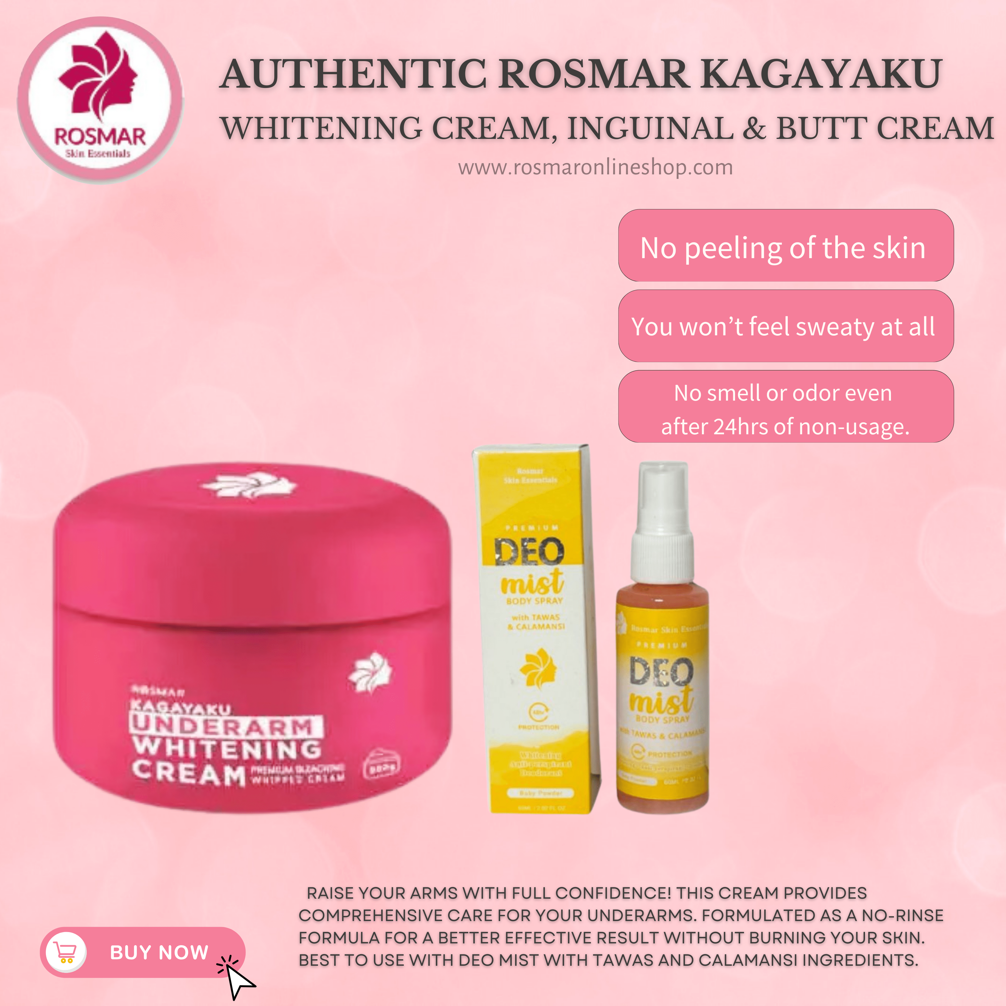 BEST SELLER Rosmar Inguinal Butt Cream, Underarm Whitening Cream And D ...